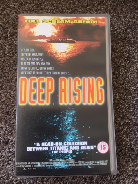 DEEP RISING - Full Scream Ahead! Horror VHS - Treat Williams, Famke ...