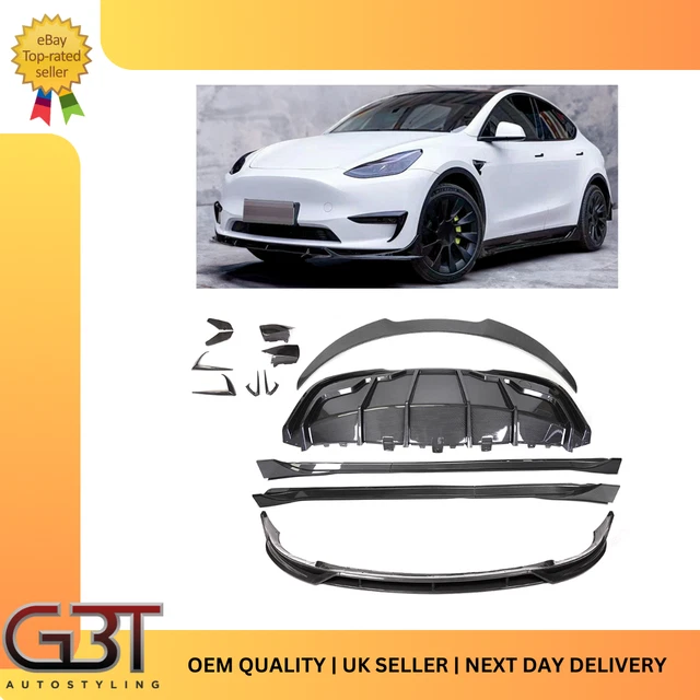 TESLA MODEL Y Bodykit Body Kit Front Lip Diffuser Side Skirt Carbon ...