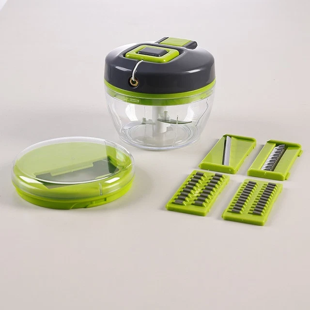 VEGETABLE FOOD CHOPPER, Slicer, Hand Blender & processor. Pull String ...