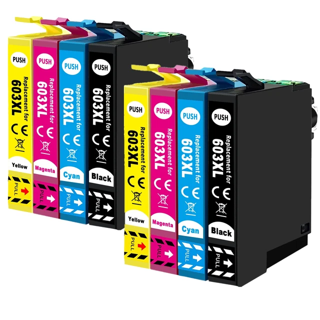 603XL INK CARTRIDGES Replacement for Epson 603 XL XP-3100 XP-4100 XP ... 603XL INK CARTRIDGES Replacement for Epson 603 XL XP-3100 XP-4100 XP ...