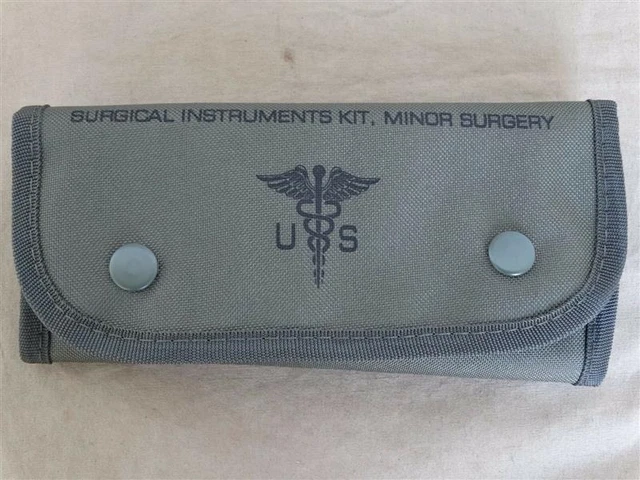 US ARMY SURGICAL Set Medical Corps Mash First Aid Kit 12pcs Marines ...