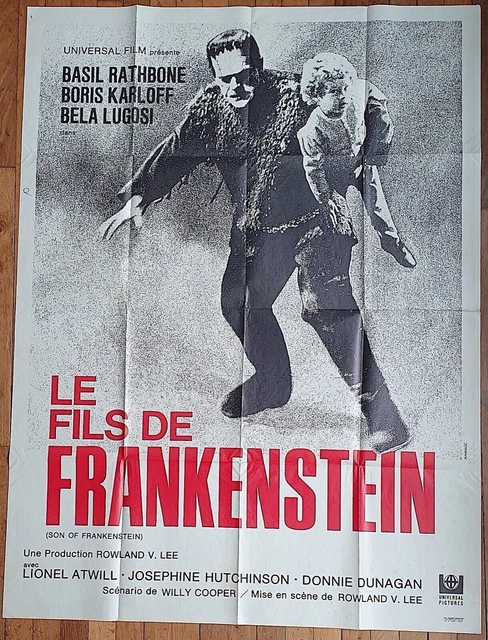 LE FILS DE Frankenstein Ancienne Affiche Cinéma Originale 160 X 120 Années 70 EUR 39,00 ...