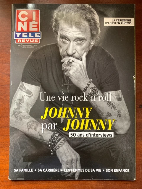 CINÉ REVUE 12/2017; Johnny Hallyday par Johnny; 50 ans d'interview EUR ...
