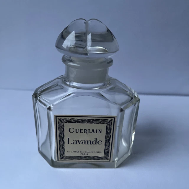 GUERLAÎN FLACON QUADRILOBE EN CRISTAL DE BACCARAT POUR LAVANDE VIDE DE ...