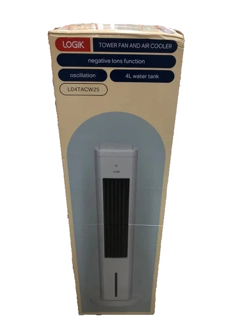 LOGIK TOWER FAN Air Cooler L04TACW25 | Portable Evaporative Cooler Fan ...