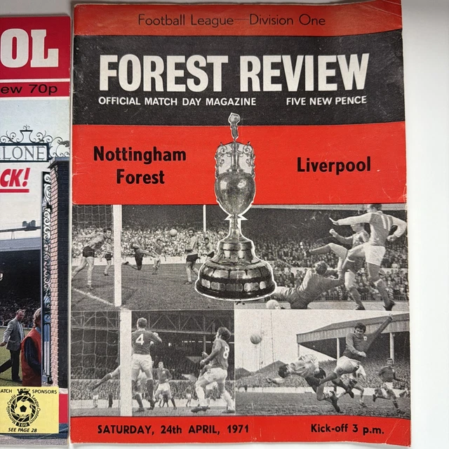 LIVERPOOL V NOTTINGHAM Forest Programmes Joblot 1970s 1980s £1.17 ...