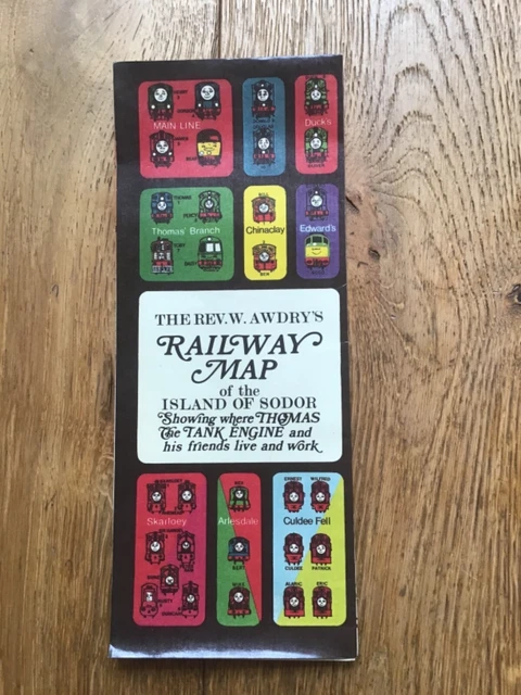 THOMAS THE TANK Engine Rev Awdry Island Of Sodor Railway Map ...