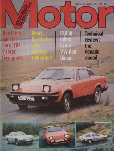 MOTEUR 24/11/1979 AVEC Datsun 280ZX, Mazda RX-7, Porsche 924, Triumph ...