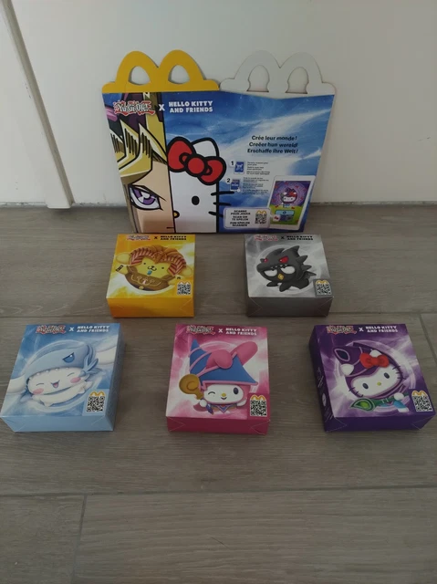 MCDONALDS YU-GI-OH! X Hello Kitty - 5 Plushies + New Happy Meal Box EUR 50,00 - PicClick FR