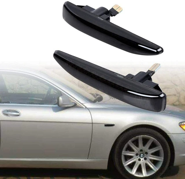 SEQUENTIAL LED SIDE Marker Turn Signal Lights for BMW E65 E66 E67 735i ...
