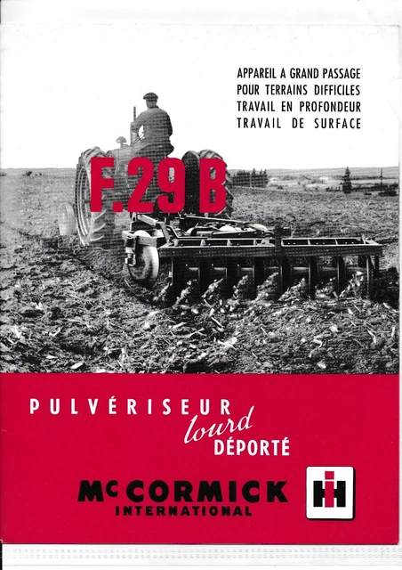 PROSPECTUS TRACTEUR IH EUR 7,00 - PicClick DE