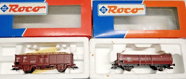 ROCO CARRI MERCI H0 Per Traporti Vari , Con Pietrisco N 2 Pz EUR 20,00 ...