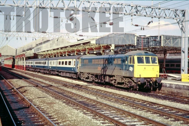 35MM SLIDE BR British Railways Electric Loco 86258 Class 86 1986 Crewe ...