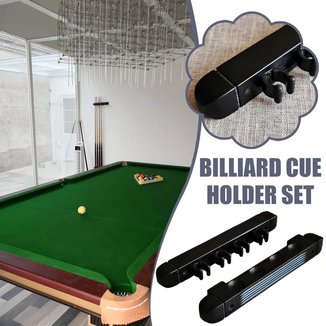 6 POOL BILLIARD Cue Rack Table Sticks Cue Clips Pool Sticcz Holder ...