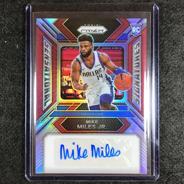 2023-24 PRIZM NBA MIKE MILES JR. Sensational Signatures Rookie Auto Red ...