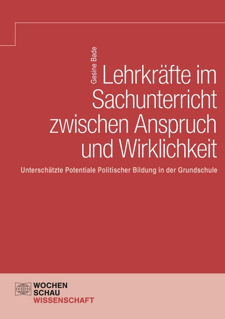 LEHRKRÄFTE IM SACHUNTERRICHT zwischen Anspruch und Wirklichkeit Gesine Bade EUR 31,90 - PicClick FR