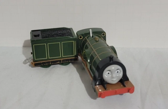 THOMAS THE TRAIN EMILY Trackmaster Motorized Tank Engine Tender Car ...