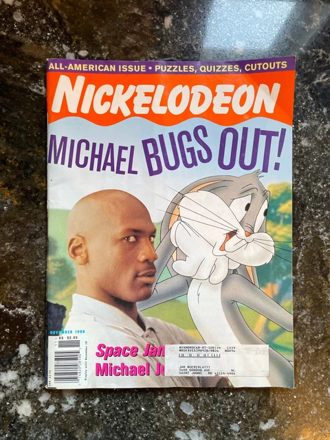 VINTAGE NICKELODEON MAGAZINE Michael Jordan Space Jam's Bugs Bunny ...