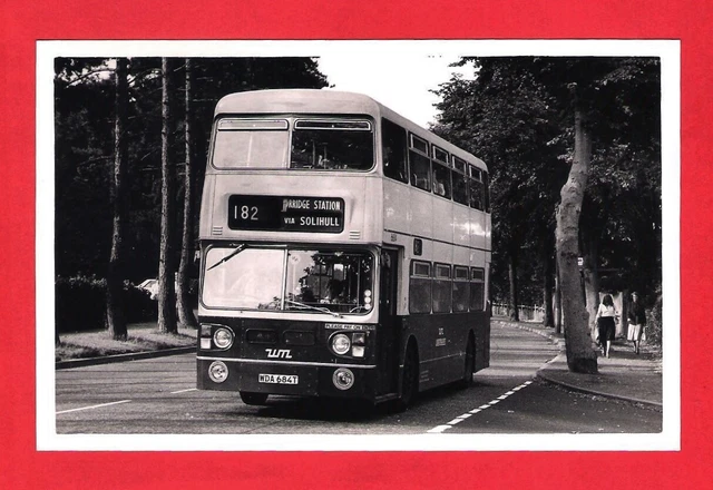 BUS PHOTO ~ West Midlands PTE 6684 - 1979 Park Royal Fleetline ...