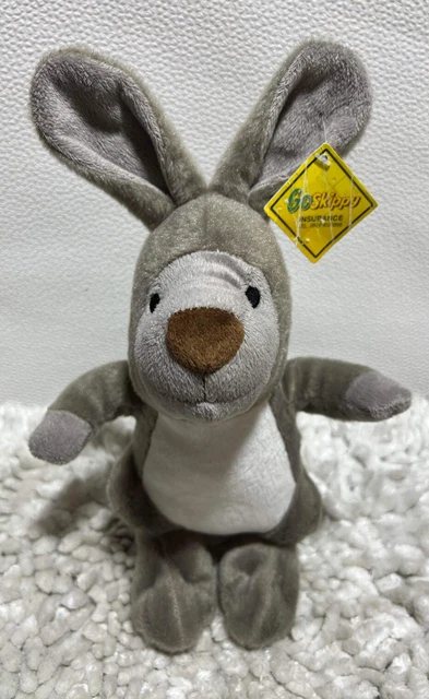 SKIPPY THE BUSH Kangaroo Grey Soft Cuddly Toy Plush- Australia ...