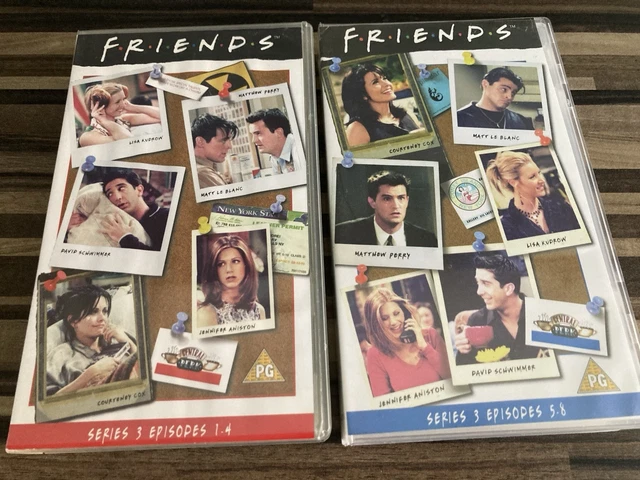 FRIENDS SERIES 3 Episodes 1-8 PAL VHS Box Set PG 1998 Gail Mancuso Ep 1 ...