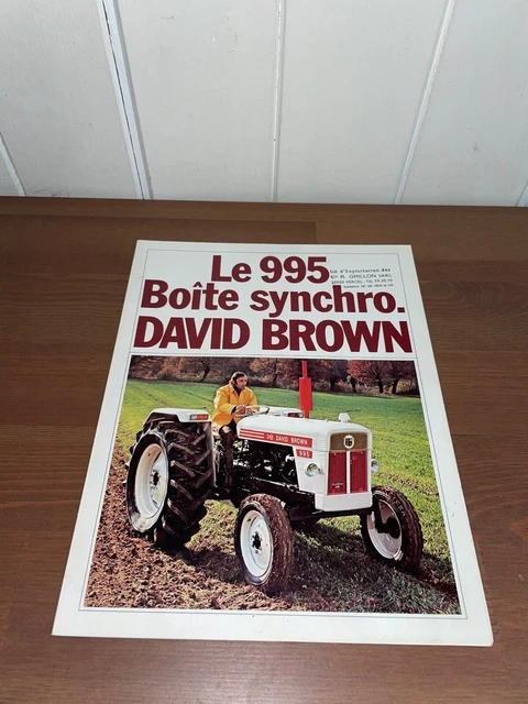 BROCHURE PROSPEKT PROSPECTUS TRACTEUR DAVID BROWN 995 tractor-traktor-john deere EUR 9,99 ...