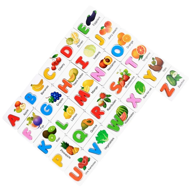 ABC FLASHCARD ALPHABET Spelling Game Abc Matching Cards Letter ...