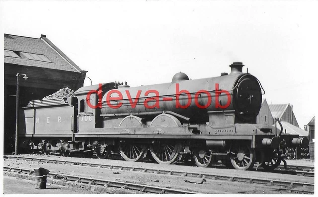 RAILWAY PHOTO LNER C7 706 Haymarket Shed 1937 NER Raven Z Atlantic Loco ...