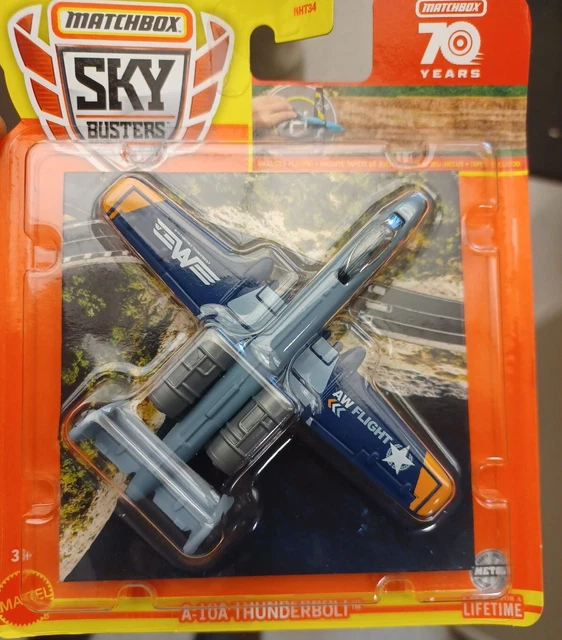 MATCHBOX 70 YEARS Sky Busters A-10A Thunderbolt USAF Aircraft. Lot of 2 ...