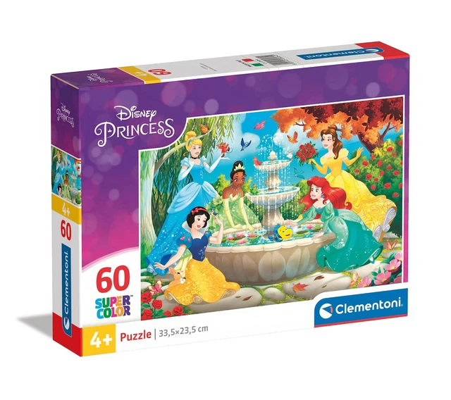 CLEMENTONI DISNEY PRINCESS Supercolor Princess-60 pezzi-Made in Italy ...