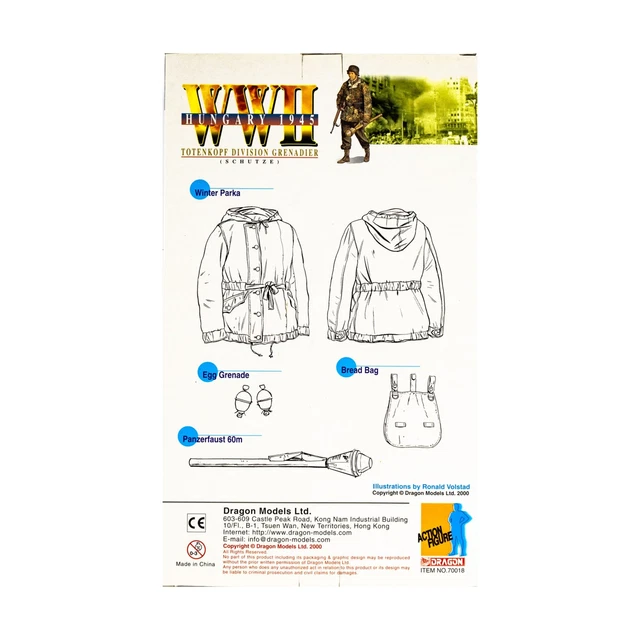 DRAGÓN MODELO FIGURA de Acción WWII Hungary 1945 - Alemán Granadero ...