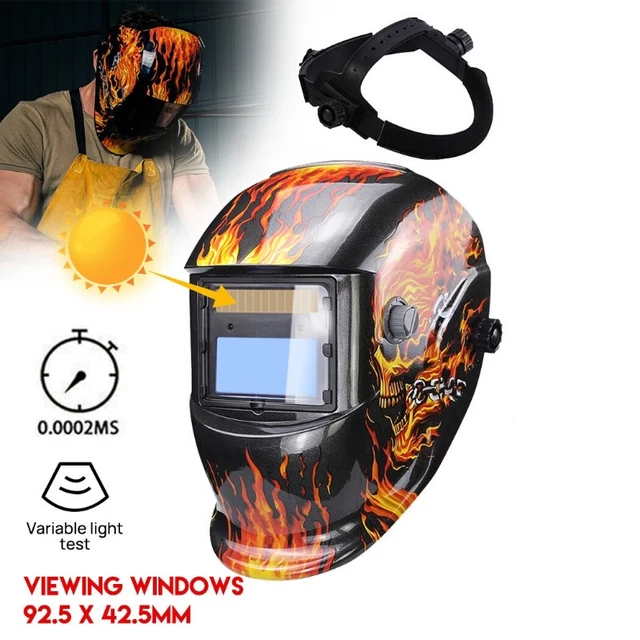 SOLAR HELMET FOR ARC TIG MIG MAG Welding with Auto Darkening Large View ...