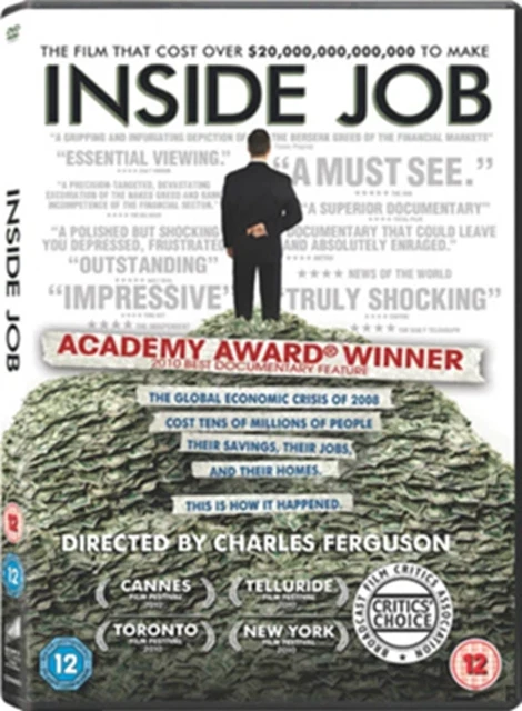 INSIDE JOB DVD Matt Damon Charles Ferguson Documentry Brand New UK R2 £11.93 - PicClick UK