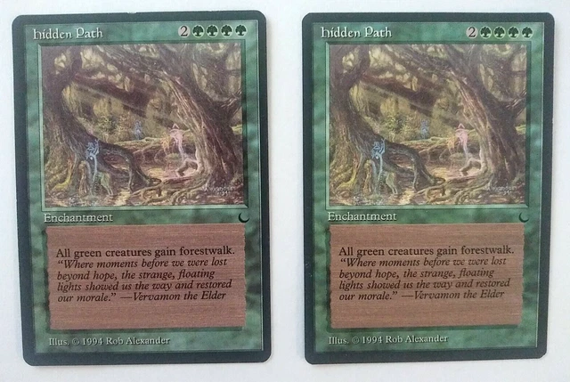 MAGIC THE GATHERING MTG The Dark HIDDEN PATH X2 Rare Neuf comme neuf et ...