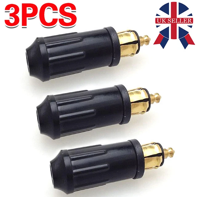 3 X 12V 24v DC Hella Type BMW or Scania Accessory Power plug DIN plug G ...