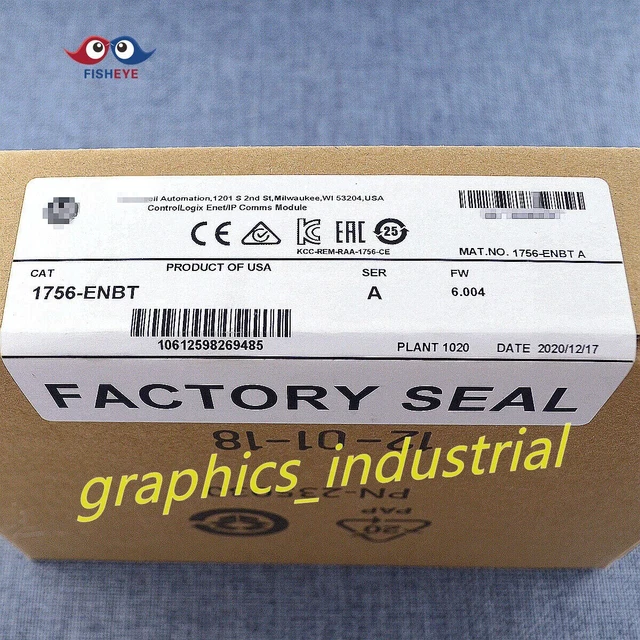 1756-ENBT /A CONTROLLOGIX EtherNet/IP Comms Module New Factory Sealed ...