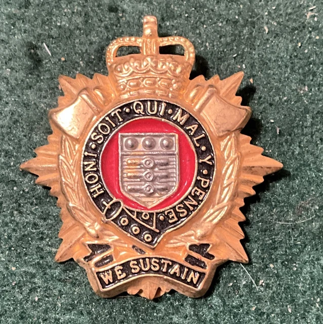 ROYAL LOGISTIC CORPS Officers Cap Badge - RLC. Gilded. Made By Ammo ...