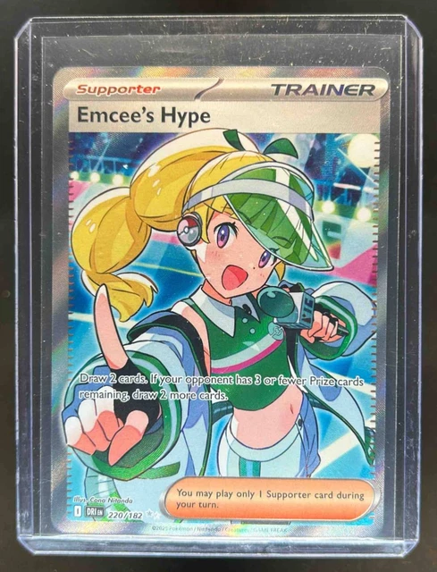 2025 POKEMON SV Destined Rivals Emcee's Hype #220/182 £0.72 - PicClick UK