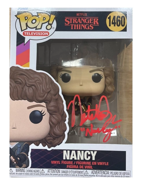 STRANGER THINGS NANCY Funko Pop! #1460 Signed by Natalie Dyer + COA EUR ...