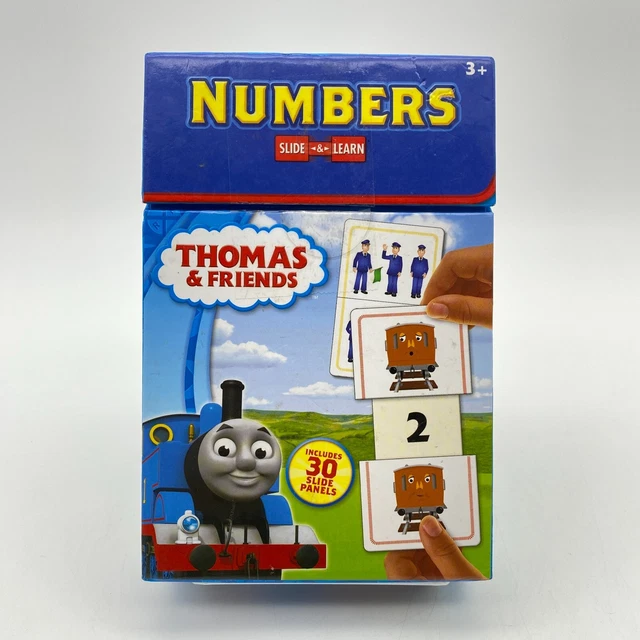 THOMAS AND FRIENDS Numbers Slide and Learn 15 Double Sided Flash Cards ...