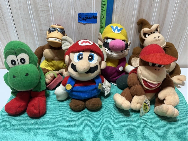 NINTENDO BD&A SUPER Mario 64 Bean Bag Plush Doll Lot of 6- 1997 £99.08 ...