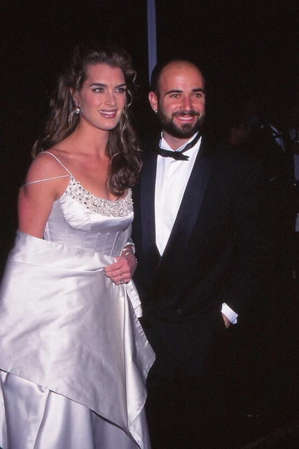 DIA BROOKE SHIELDS et Andre Agassi 1997 format Ko photographe P14-1-4-1 ...