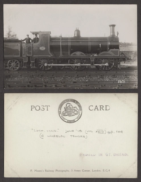 HIGHLAND RAILROAD TRAIN Real Photo Postcard - Locomotive #134- F. Moore ...