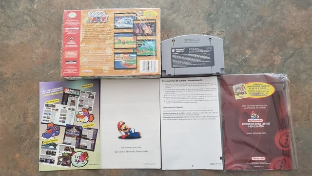 PAPER MARIO 64 NTSC (US/Canada) N64 2001 - Complete Collector Condition ...