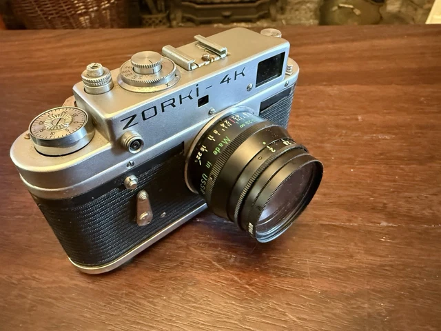 ZORKI 4K RANGEFINDER camera +Jupiter 8 50mm f2 Very Good condition With ...