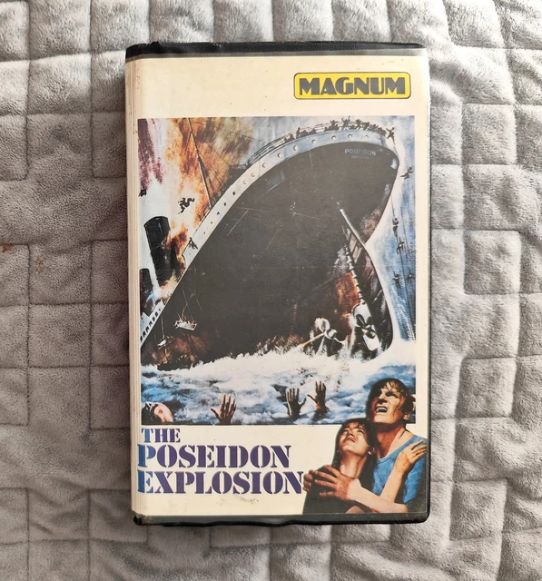 THE POSEIDON EXPLOSION Pre-cert VHS Video Big Box Ex-rental Rare Magnum ...