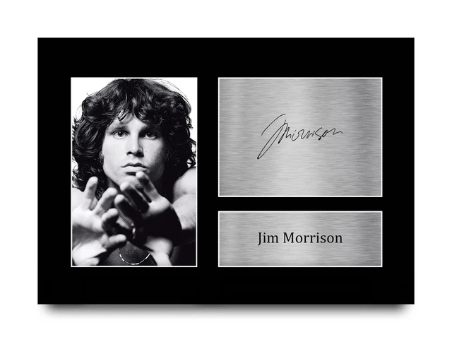JIM MORRISON SIGNED Pre Printed Autograph A4 Photo Display Gift The ...