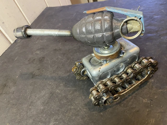 TANK MILITARY ARMORED SCRAP TOOL ART,Swivel Turret 360 deg AWESOME $18. ...