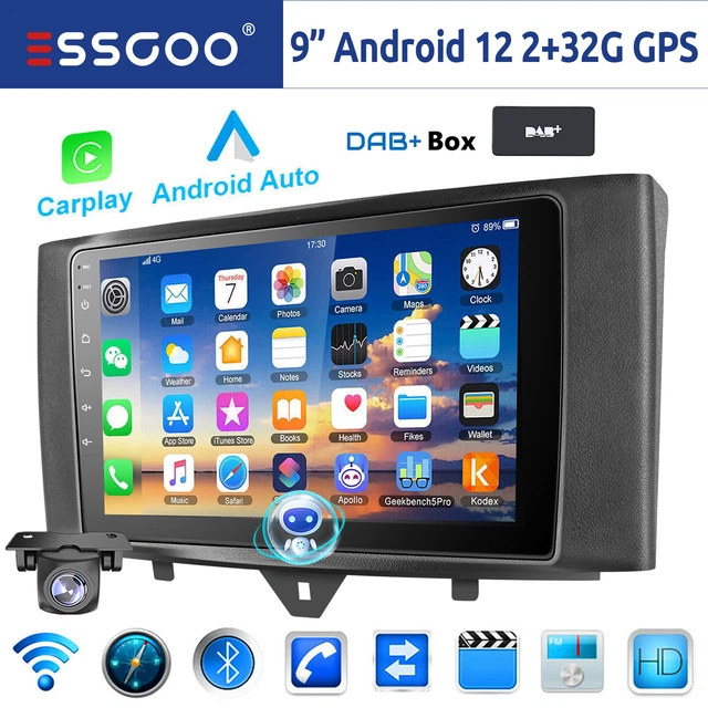 DAB+ CARPLAY AUTORADIO Android 12 Navi RDS BT pour Mercedes Benz Smart Fortwo 451 EUR 201,67 ...