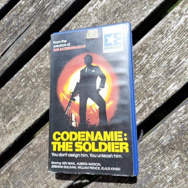CODENAME: THE SOLDIER RARE EMBASSY PRE-CERT VHS VIDEO KEN WAHL ...